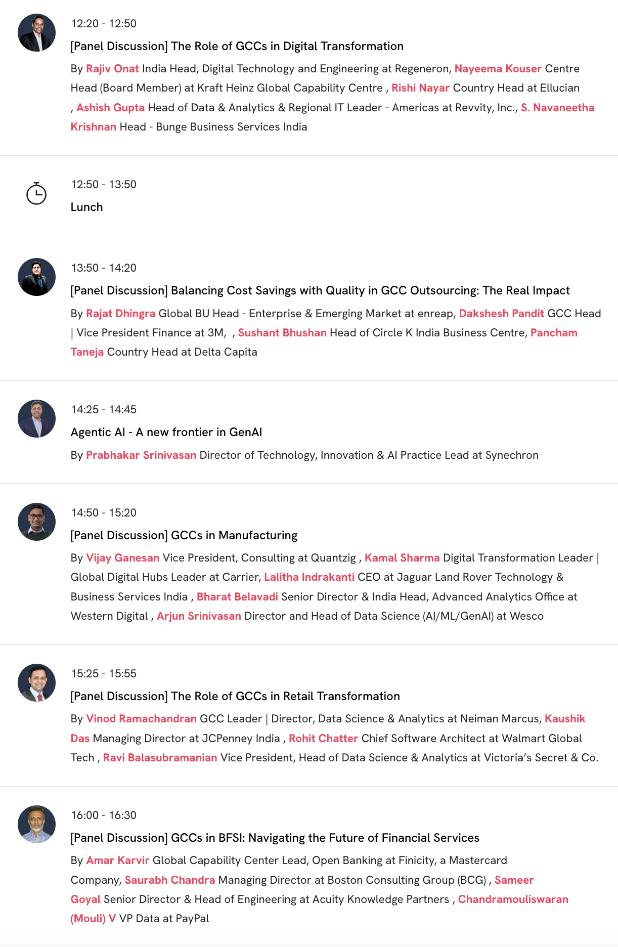 Schedule 2024 - MachineCon GCC Summit 2025